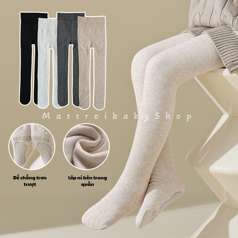 Quần tất len lót nỉ dày ấm cho bé 10-37kg hàng Quảng Châu cao cấp | Shopee Việt Nam