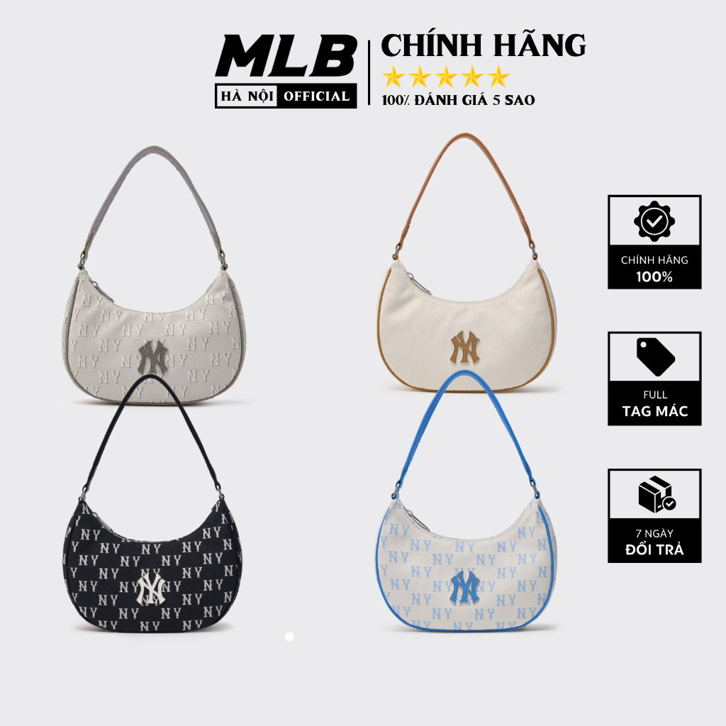 Túi Kẹp Nách MLB Chính Hãng Classic Monogram Jacquard Hobo Bag ...