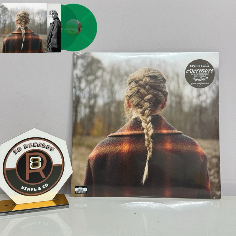 Đĩa Than TAYLOR SWIFT- Evermore - Deluxe Edition (2LP Green Vinyl) | Shopee Việt Nam