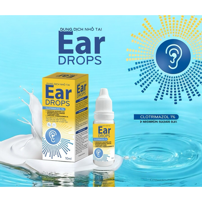 Dung dịch nhỏ tai ear drops lọ 10ml | Shopee Việt Nam