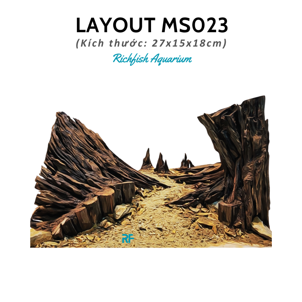 (Sản phẩm mới) Layout Khe Núi Indo dùng setup hồ thuỷ sinh mini ...