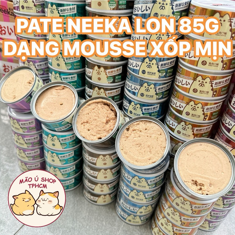 PATE NEEKA DẠNG MOUSSE LON 85G - PATE XỐP MỊN BỔ SUNG TAURINE CANXI VITAMINS | Shopee Việt Nam