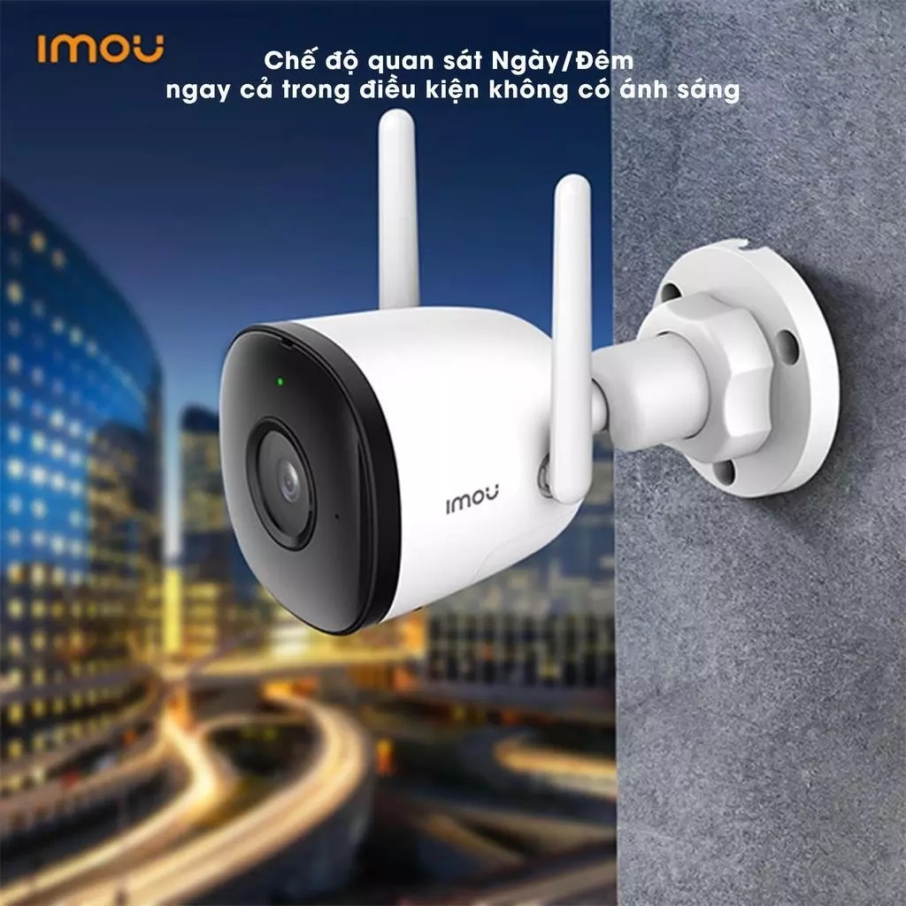 Camera wifi IMOU F22P ngoài trời, góc rộng 102 độ + tặng kèm mái che ...