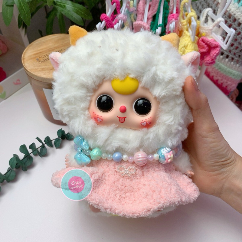 Bộ quần áo len handmade cho Baby Three V3 bánh bèo dễ thương [Châu ...