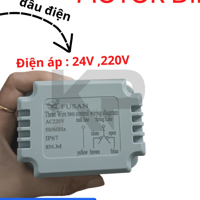 Đầu điện van bi đóng mở nước BVE FUSAN 3 DÂY-MẪU MỚI | Shopee Việt Nam