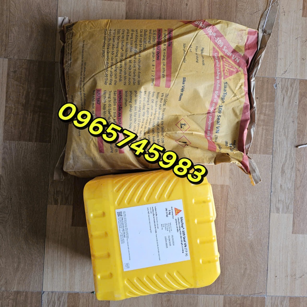 SikaTop 109 Seal VN- 1 bộ Bao 10kg, can 5L | Shopee Việt Nam