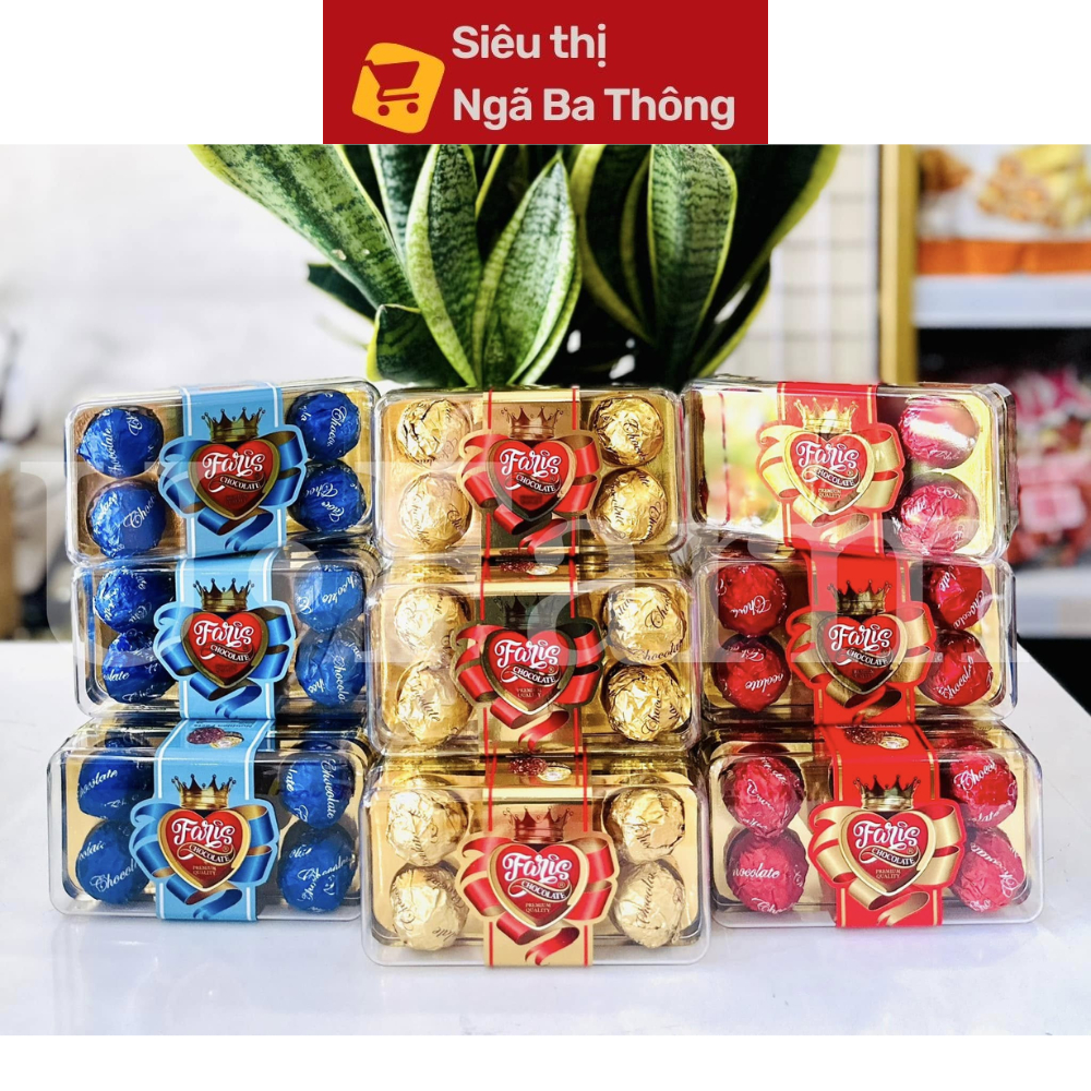 Socola Faris Hồng Kông Hộp 2 tầng 12 viên 150g - Socola Cao Cấp, Quà ...