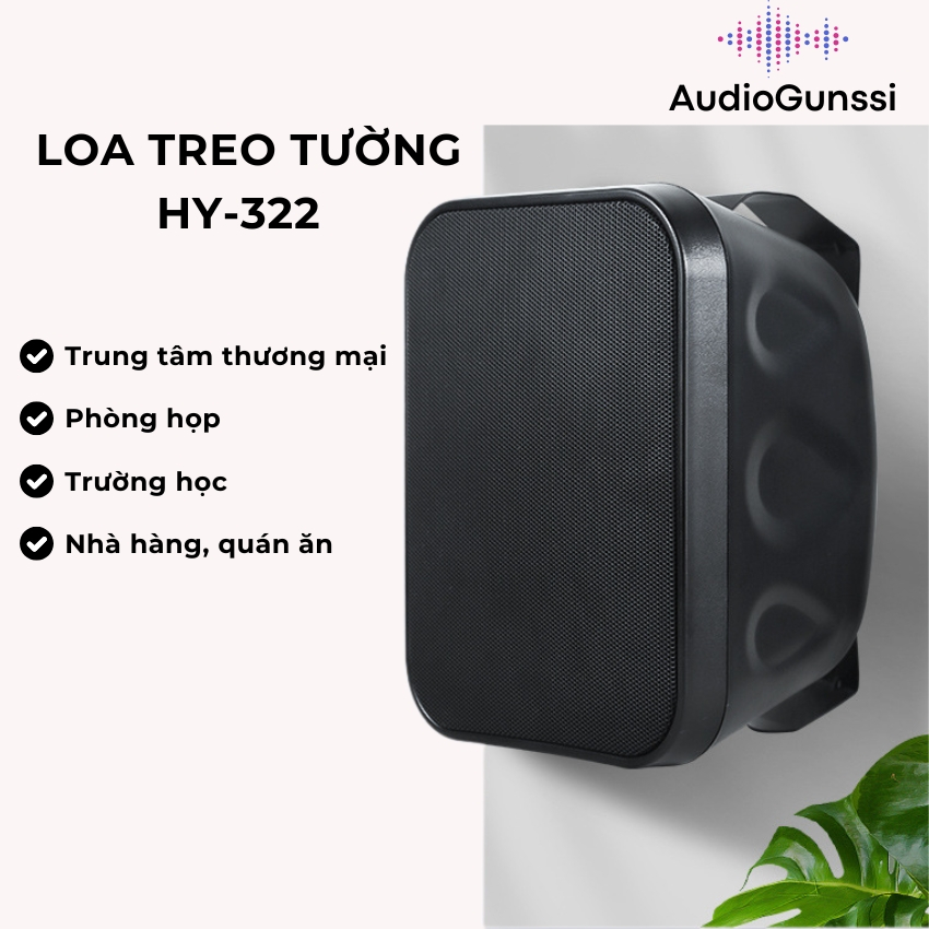 Loa Nghe Nhạc ,Loa Trợ Lời Karaoke Loa Treo Tường HY- 322 ,Công Suất 40W, Bass Chắc,Tiếng Sáng ...