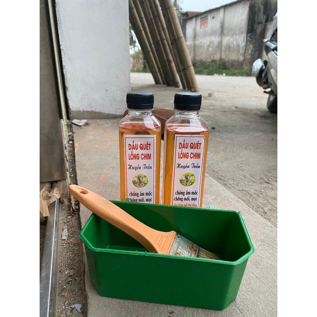 Dầu quét lồng chim chai 350ml cao cấp hiệu quả chống mối mọt lên màu ...
