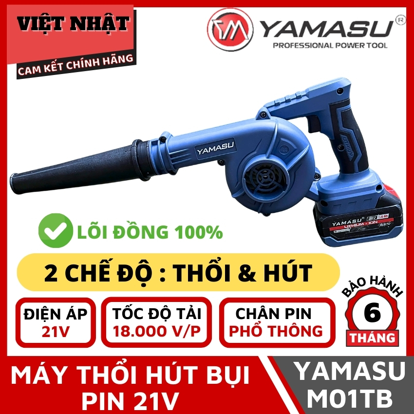 Máy thổi, hút bụi 21V Yamasu - YMS - M01TB, chân phổ thông, hàng chính hãng - Điện máy Việt Nhật ...