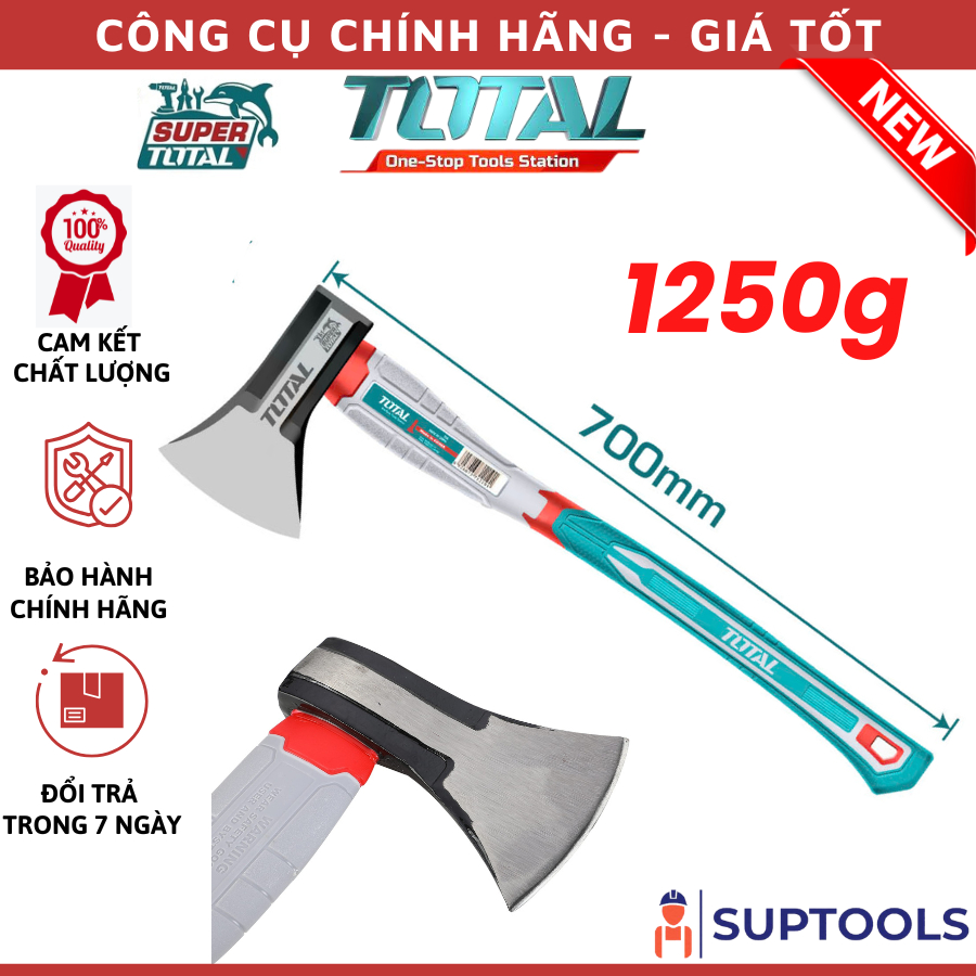 Búa rìu 1250g TOTAL THAX061250 búa bửa củi, chặt cây, làm vườn (Đồ nghề ...