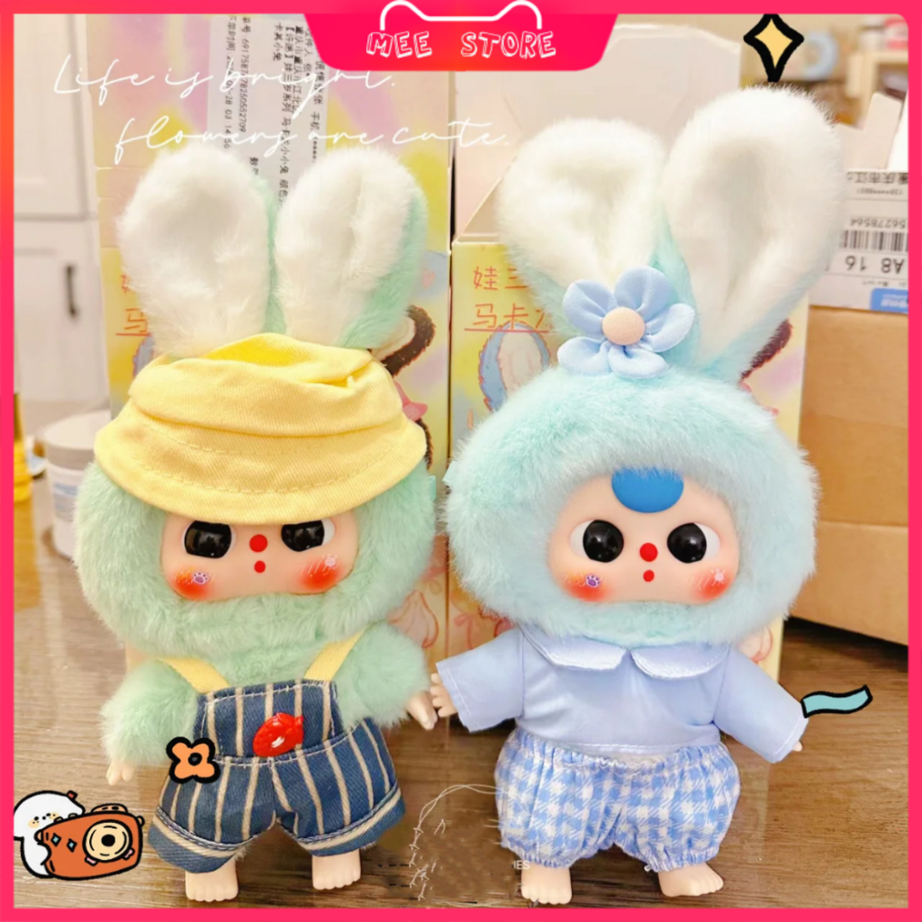 Baby Three Macaron Cute Bunny | Baby Three - Macaron Rabbit Stuffed ...