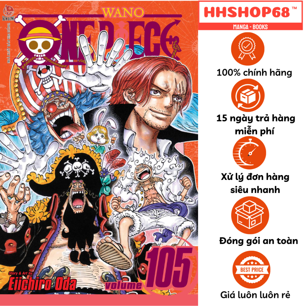 Truyện tranh - One Piece Tập 100 101 102 103 104 105 106 107 108 109 110 - NXB Kim Đồng | Shopee ...