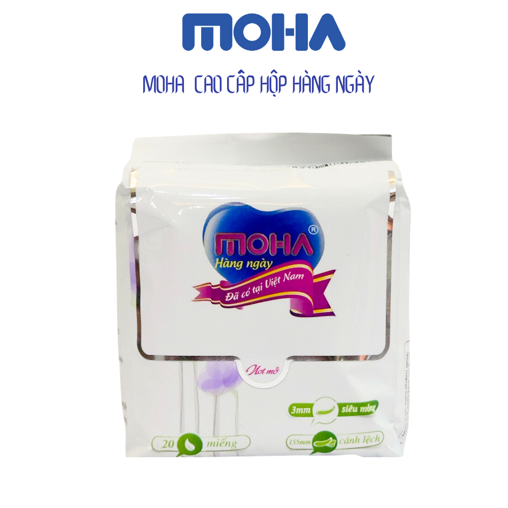 [ BVS HÀNG NGÀY ] Băng vệ sinh hàng ngày MOHA cao cấp hộp 20 miếng ...