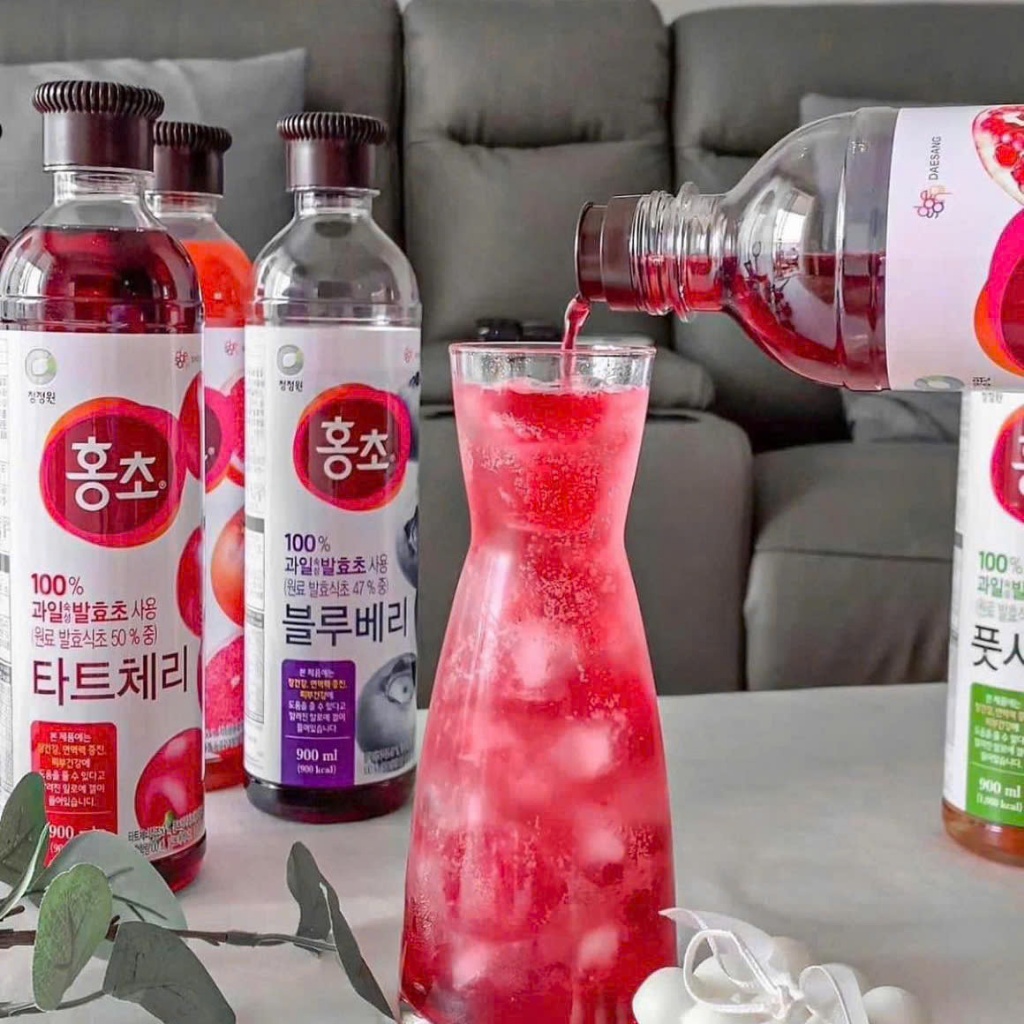 (900ML) Giấm Lựu Đỏ Hàn Quốc 900ml, Giấm Lựu Hữu Cơ DAESANG Hỗ Trợ Giảm Cân, Làm Đẹp Da | Shopee ...