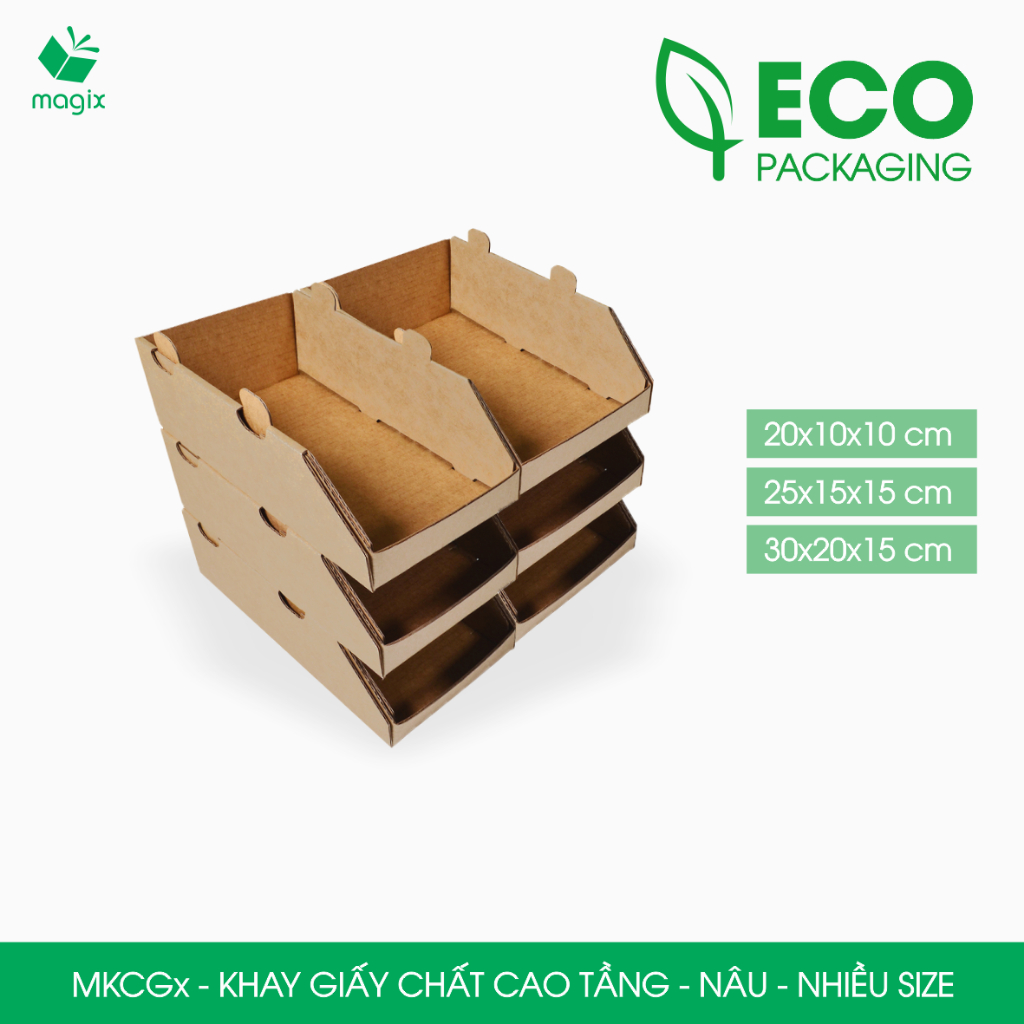 MKCG - 5 Khay giấy carton siêu cứng chất cao tầng, kệ giấy đựng đồ văn ...