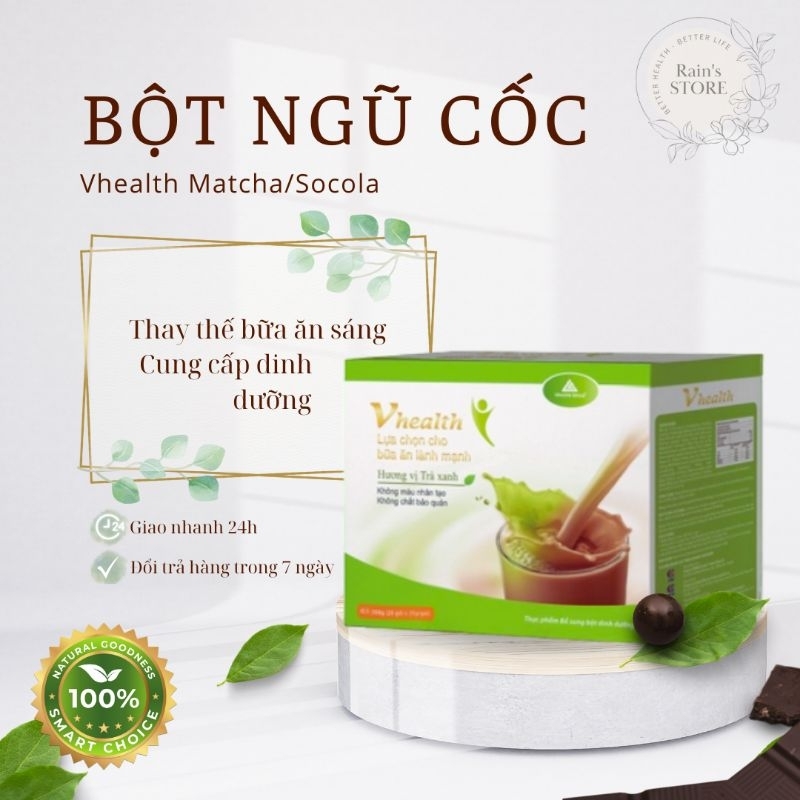 [CHÍNH HÃNG] VHEALTH NGŨ CỐC DINH DƯỠNG HƯƠNG VỊ MATCHA/SOCOLA - Bữa ăn ...