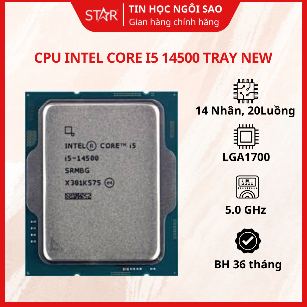 CPU Intel Core i5 14500 Tray New | 5.0 GHz, 14 Cores 20 Threads ...