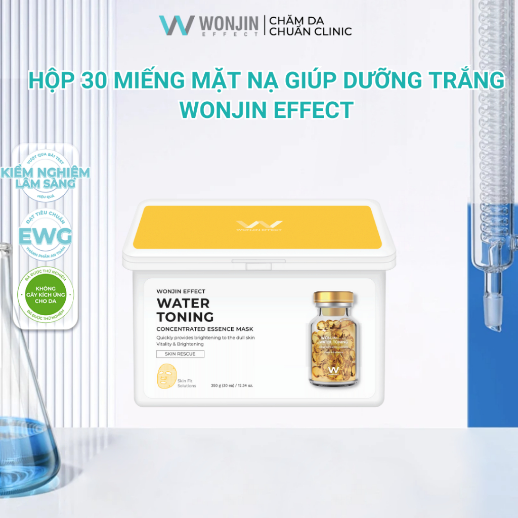 [B11] Hộp 30 Mặt Nạ Giúp Dưỡng Trắng WonJin Effect Water Toning 350g (hộp 30 Mask) | Shopee Việt Nam
