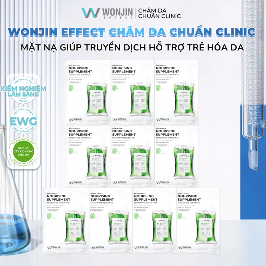 [LIVE]Combo 10 Mặt Nạ Phục Hồi Chuyên Sâu WonJin Effect Nourising ...