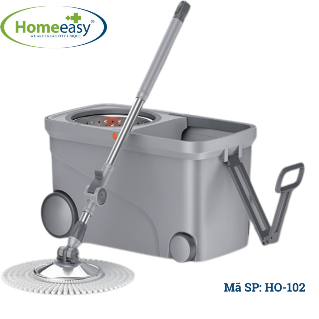 Bộ Lau Nhà Homeeasy HO-102 - Thùng Lau Đa Năng, Cây Dài 125cm, Bông Lau ...