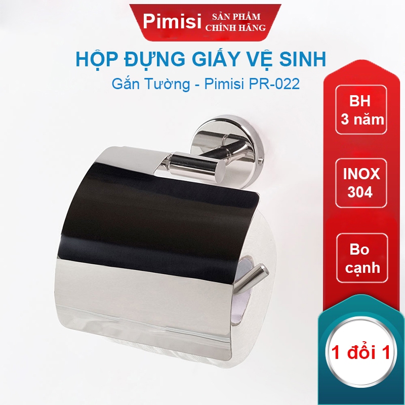 Hộp Đựng Giấy Vệ Sinh Inox 304 Pimisi PR-022 Gắn Tường | Chính Hãng | Shopee Việt Nam