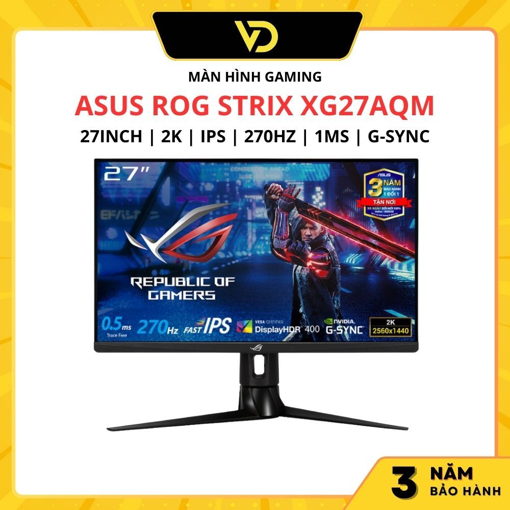 MÀN HÌNH GAMING ASUS ROG STRIX XG27AQM 27inch ( 2K/IPS/270Hz/1ms/G-SYNC ) - Hàng Chính Hãng ...