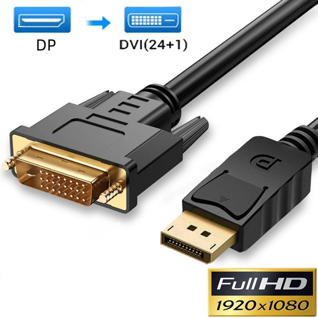 Cáp Chuyển DP DisplayPort Sang DVI 1.8m – Hỗ Trợ Full HD 1920x1080P ...