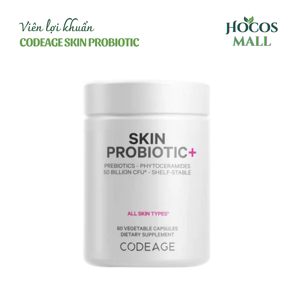 Viên lợi khuẩn Codeage Skin Probiotic Bổ Sung 50 Tỷ Lợi Khuẩn Cho Cơ ...
