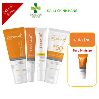 DECUMAR ADVANCED [Gel rửa mặt kiềm nhờn, gel ngừa mụn, kem chống nắng ...