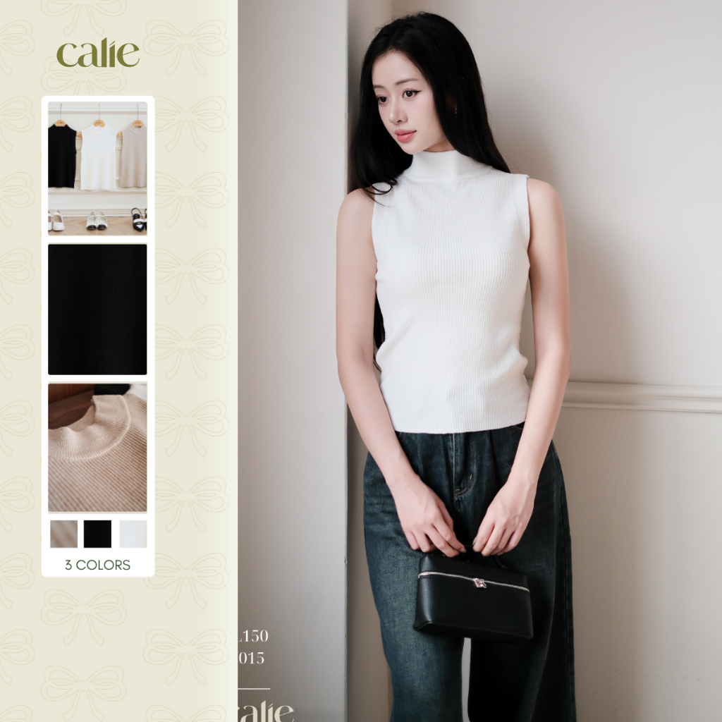 Áo len 3 lỗ cổ 3cm thương hiệu Calie AL150 | Shopee Việt Nam