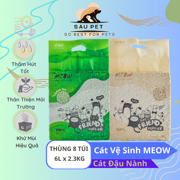 Cát vệ sinh cho mèo Cát mèo đậu nành Cát Meow Cat moew Cat me | Shopee Việt Nam