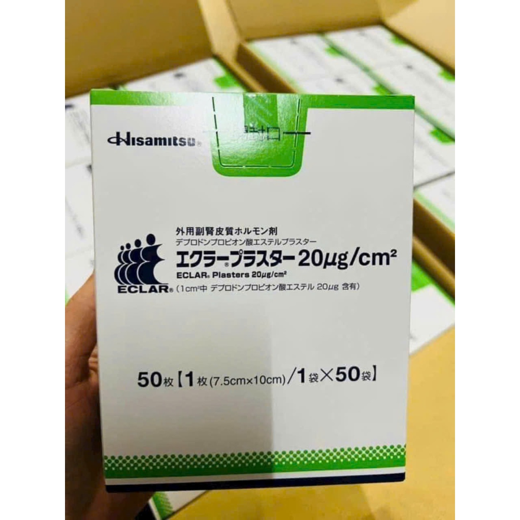 Hộp 50 Miếng dán ép sẹo lồi Eclar Plaster Hisamitsu, kt 7,5cm*10cm Nhật bản | Shopee Việt Nam