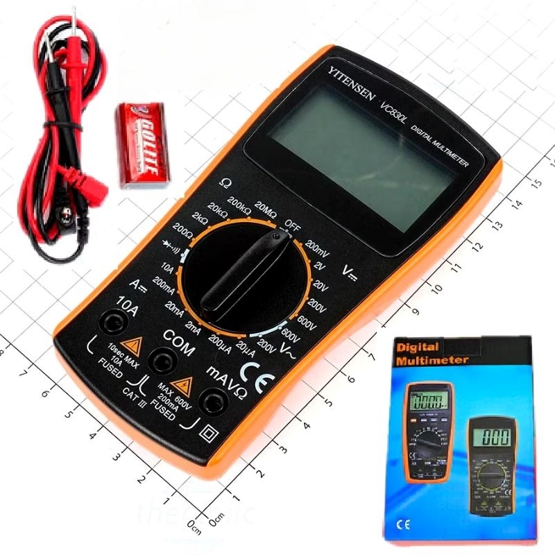 Đồng hồ vạn năng điện tử YITENSEN VC-830L, nhỏ gọn dễ bỏ túi, đo điện ...