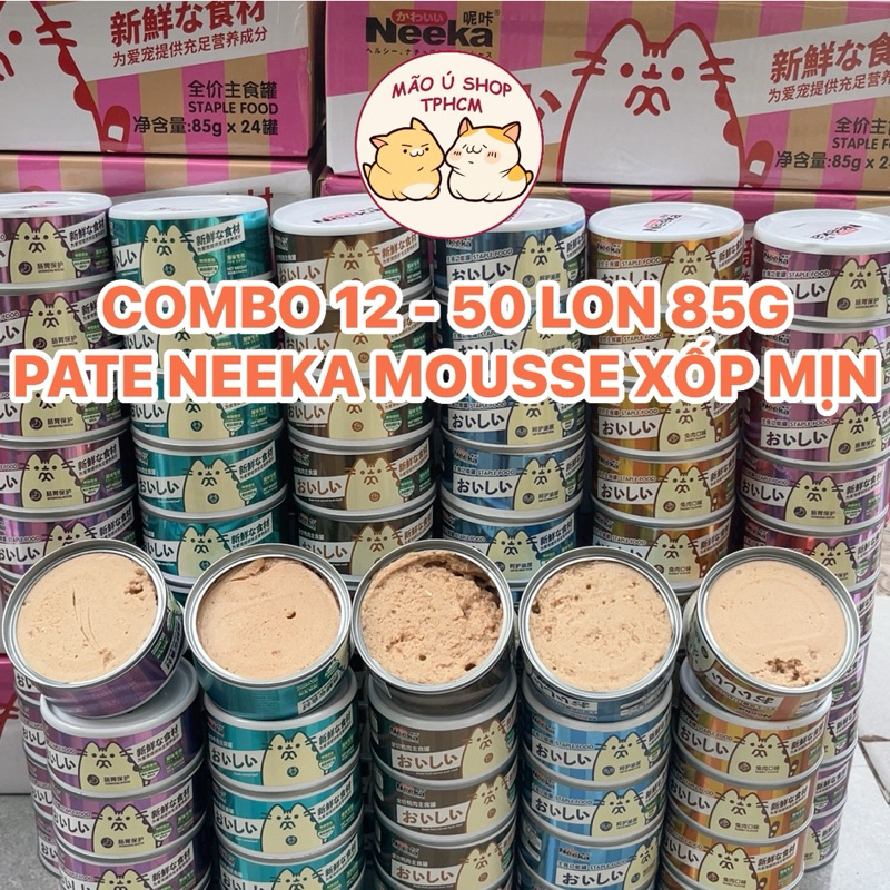 [COMBO 12-50 LON 85G] PATE NEEKA DẠNG MOUSSE LON 85G - PATE XỐP MỊN BỔ ...
