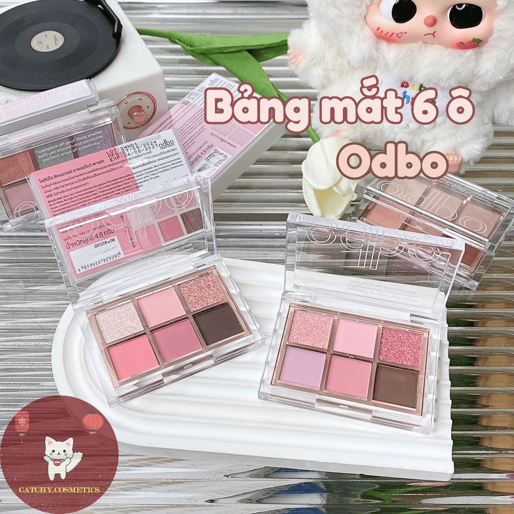 [ODBO] Bảng Mắt ODBO 6 Ô Nhũ Lì, Trong Suốt Signature Eyeshadow Palette (OD276) 4.8g | Shopee ...