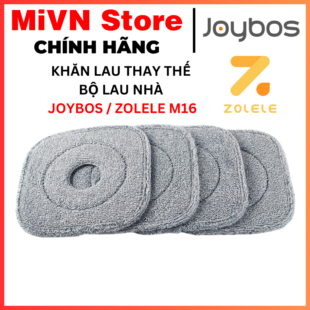 (HỎA TỐC 2H) Khăn Lau Thay Thế Bộ Lau Nhà 360 Tự Vắt Tách Nước Bẩn ZOLELE M16 / JOYBOS M16 Chính ...