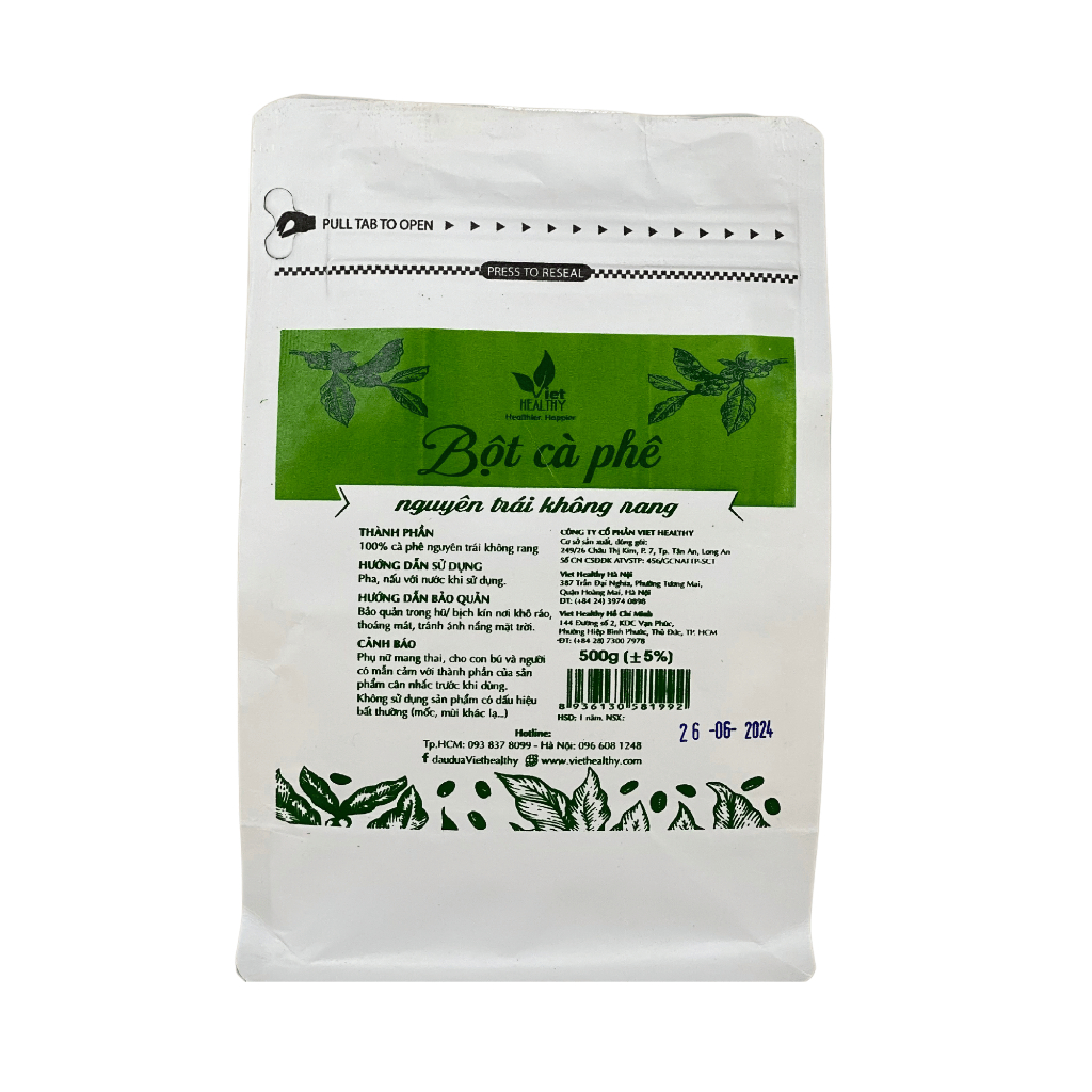 Bột cafe nguyên trái không rang bịch 500gr | Shopee Việt Nam