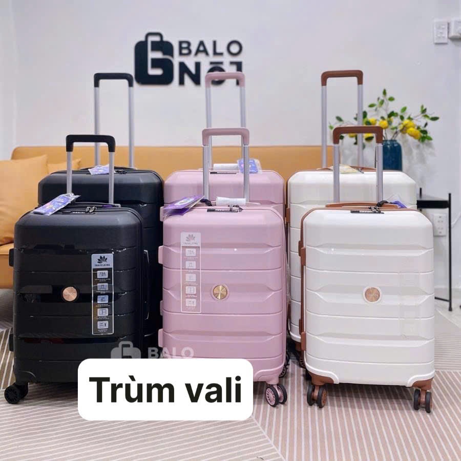 Vali Hùng Phát 883 nhựa PP dẽo cao cấp Travelking 883 Hùng Phát không ...