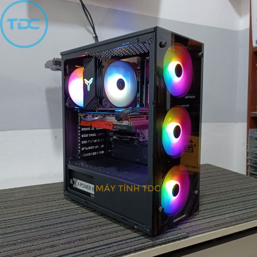 Vỏ máy tính (Vỏ case) Gaming Start 2 mặt kính ( sẵn 3 fan trước ...