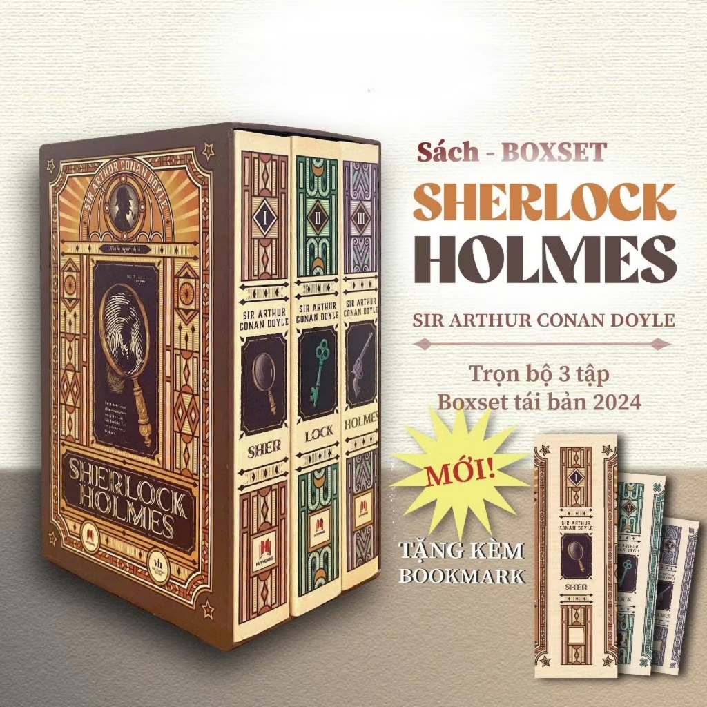Sách Huy Hoàng - Boxset Sherlock Holmes Trọn Bộ 3 Tập (tiểu thuyết ...
