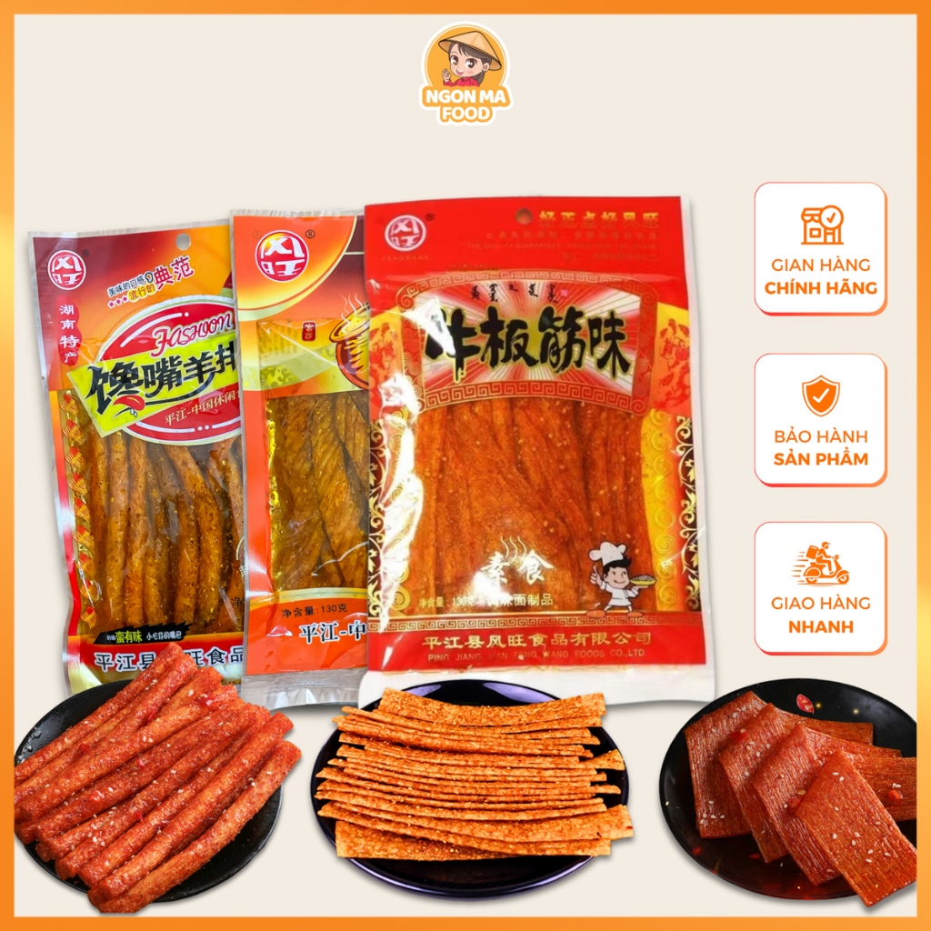 Tăm que cay trung quốc snack mì tẩm vị đồ ăn vặt tuổi thơ nội địa trung gói 130g NGONMA Food ...
