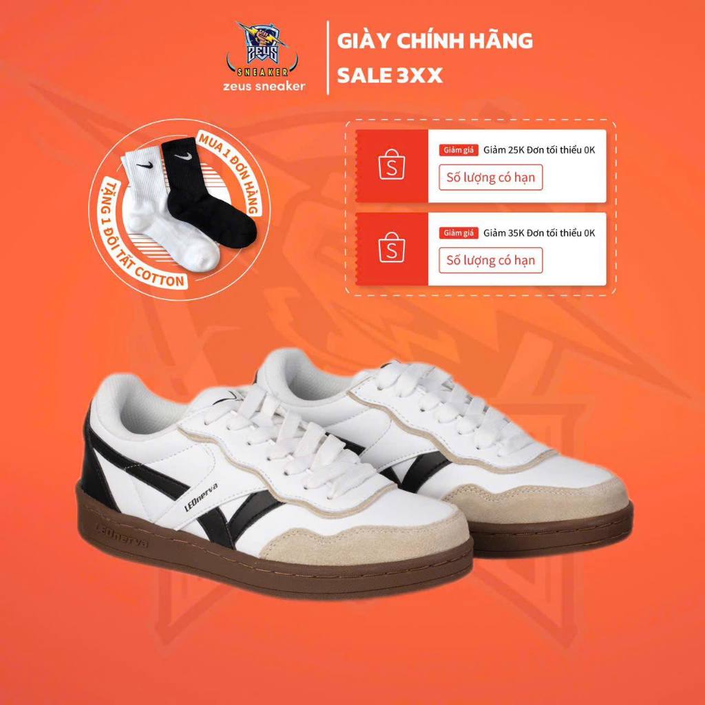 Giày Sneaker Unisex Leonerva 808 VS2 Đế Nâu - ĐI LÊN 1 Size nếu bàn ...