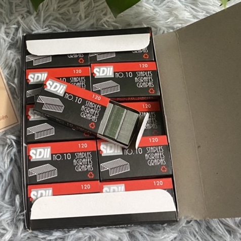 Kim Bấm Số 10 SDI, Ghim Bấm Giấy No. 10, Ruột Ghim, Châm Ghim (1 Hộp Nhỏ) | Shopee Việt Nam