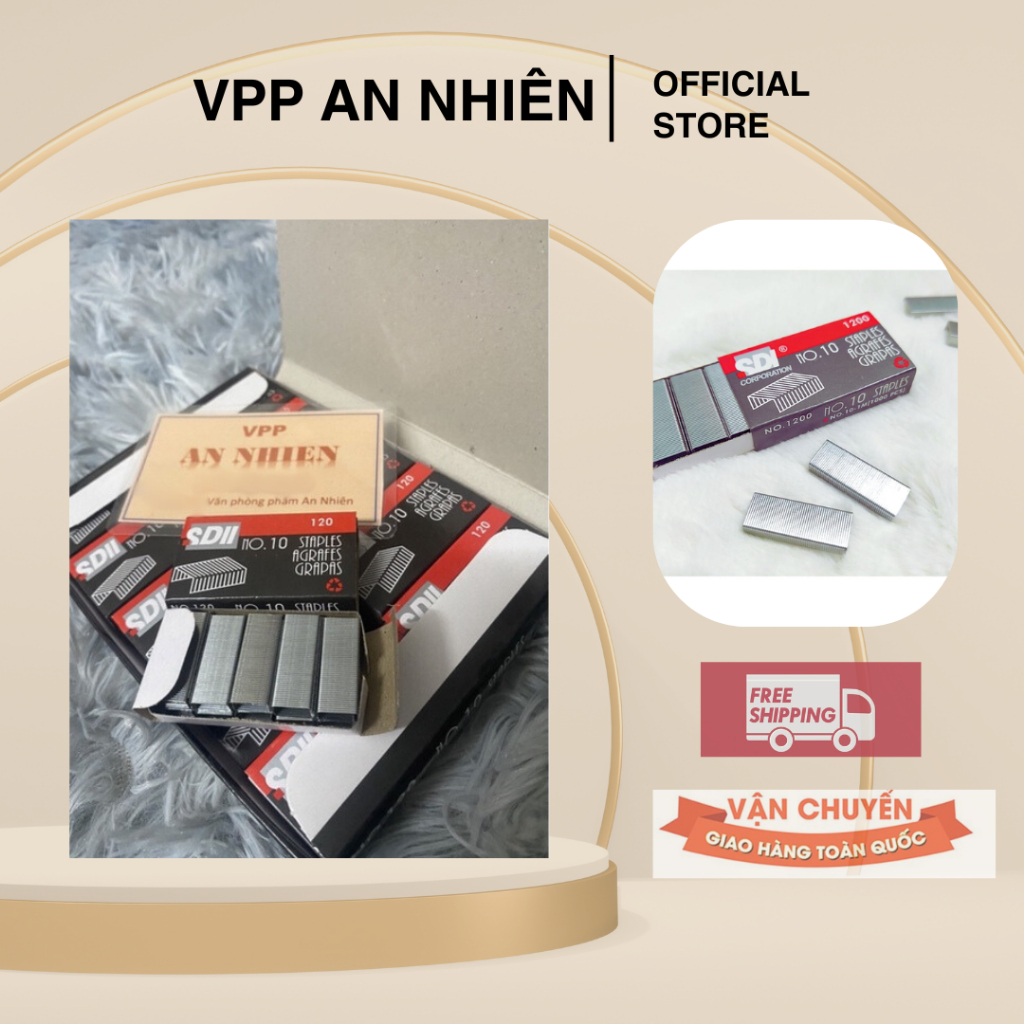 Kim Bấm Số 10 SDI, Ghim Bấm Giấy No. 10, Ruột Ghim, Châm Ghim (1 Hộp Nhỏ) | Shopee Việt Nam