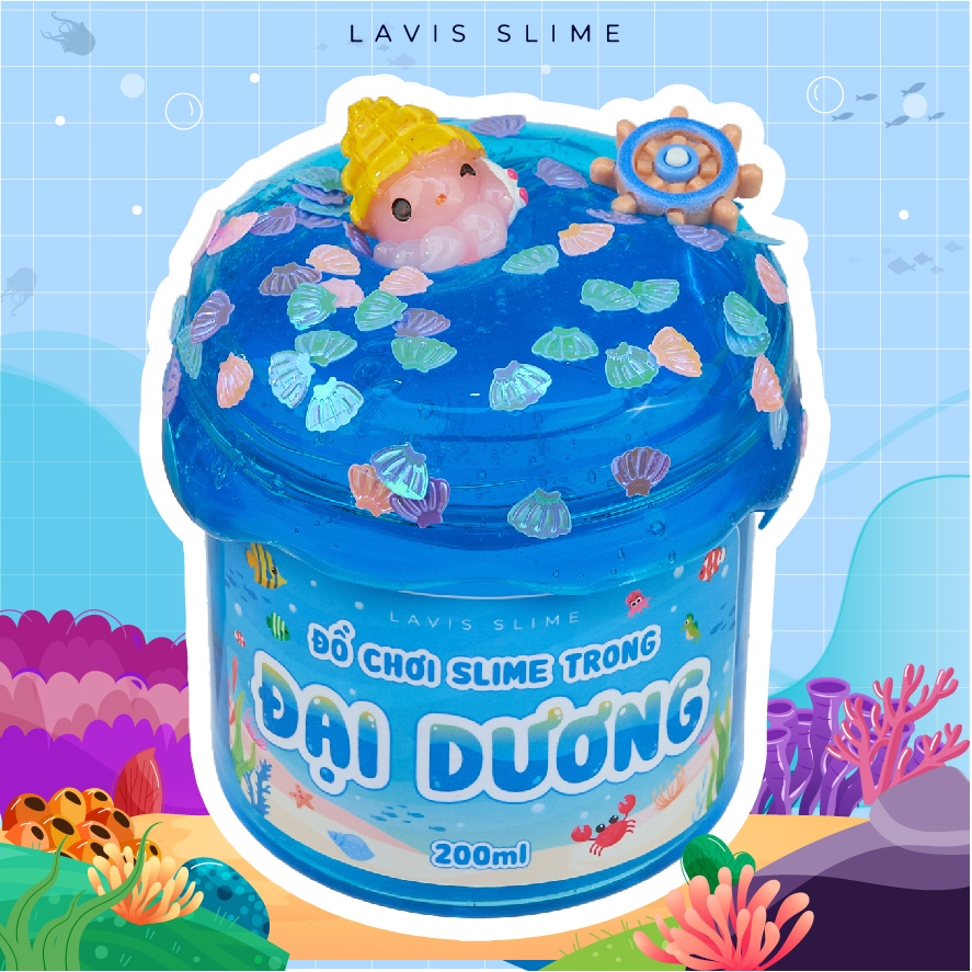 LAVIS SLIME - Slam trong: Đại Dương An Toàn Cho Trẻ Em Tặng Charm Cốm ...