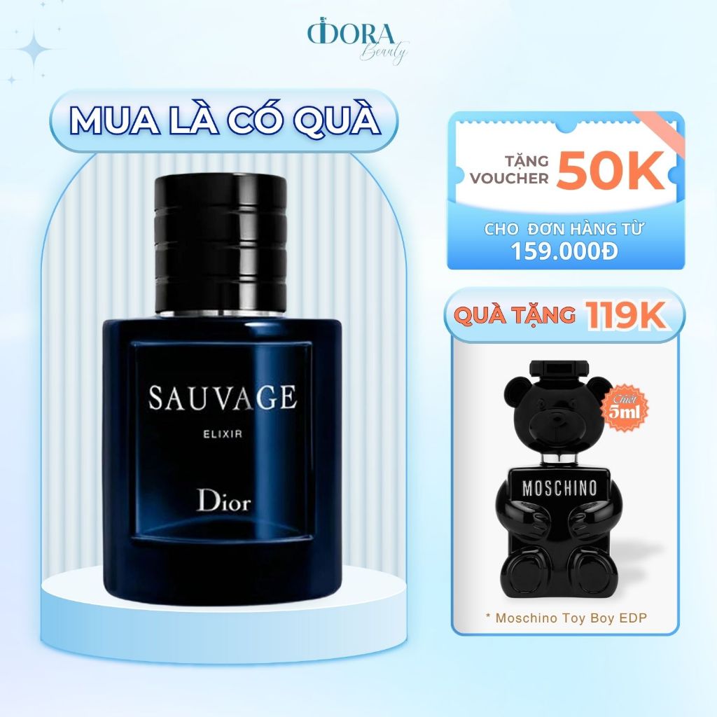 Nước hoa chiết 10ml nam Di.or Sauvage Elixir EDP hương thơm mạnh mẽ, quyến rũ - Dorabeauty ...