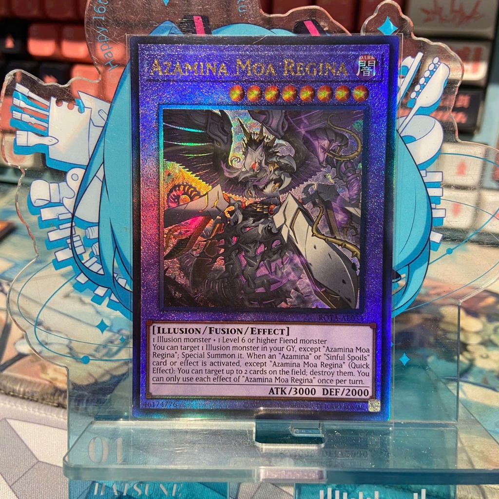 [ Bài Yugioh Chính Hãng ] ROTA-AE033 Azamina Moa Regina - Ultimate Rare | Shopee Việt Nam