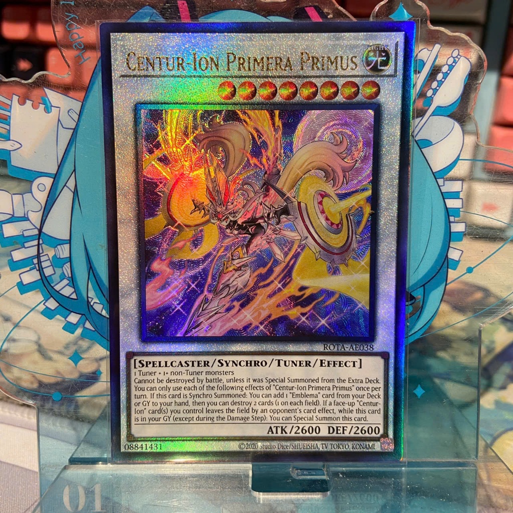 [ Bài Yugioh Chính Hãng ] ROTA-AE038 Centur-Ion Primera Primus - Ultimate Rare | Shopee Việt Nam