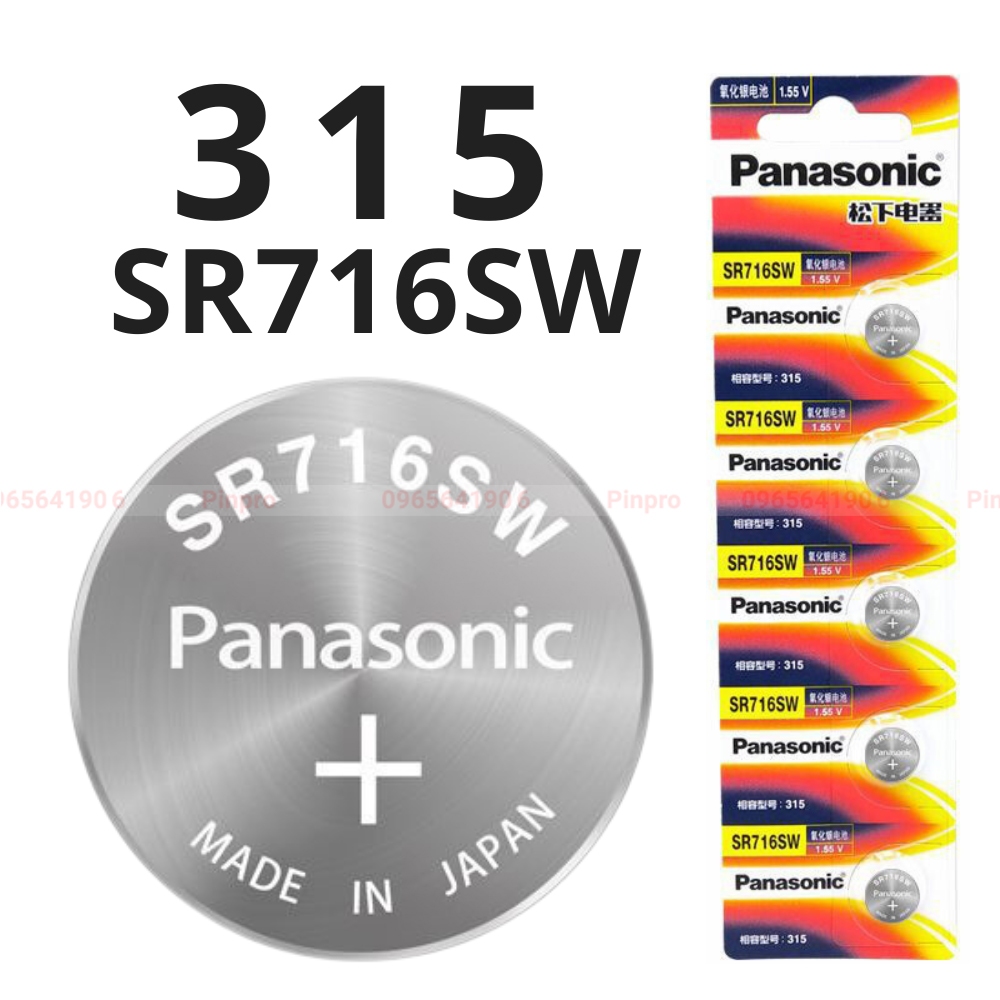 Pin Panasonic 315 SR716SW 1.55V, Pin đồng hồ chính hãng | Shopee Việt Nam